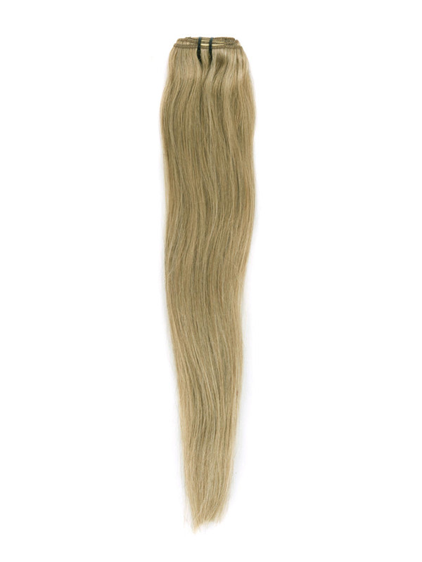 Strawberry Blonde(#27) Deluxe Straight Clip In Human Hair Extensions 7 ...